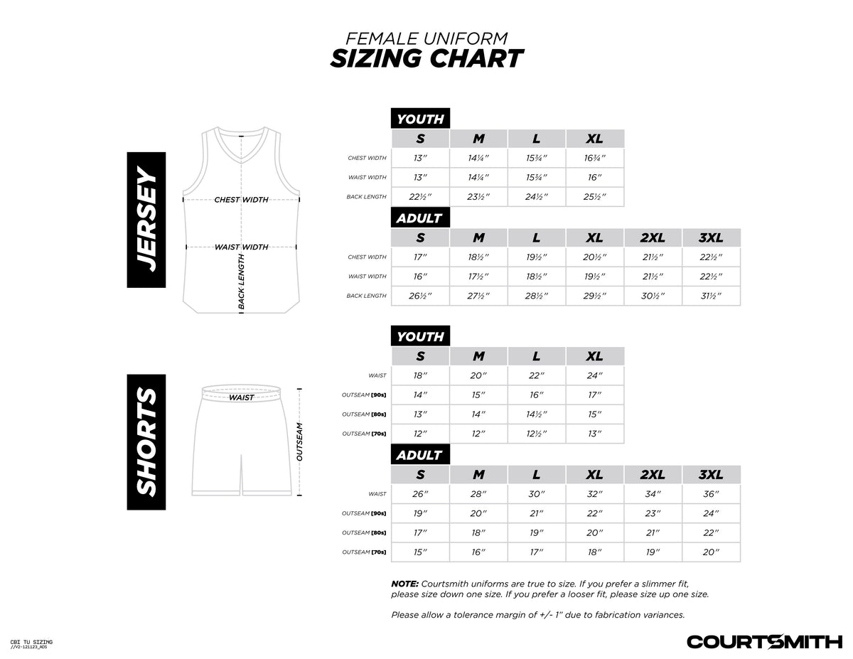 Immaculate Heart CYO Reversible Uniforms - Girls– Courtsmith Team Store